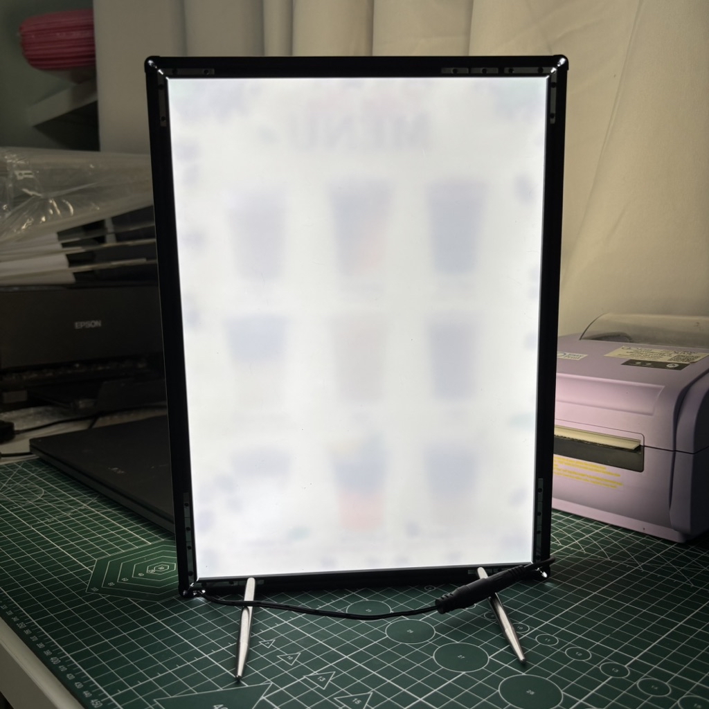 Menu Sign Board LED Light Signage Beverage Brightness Can Be Printed ...