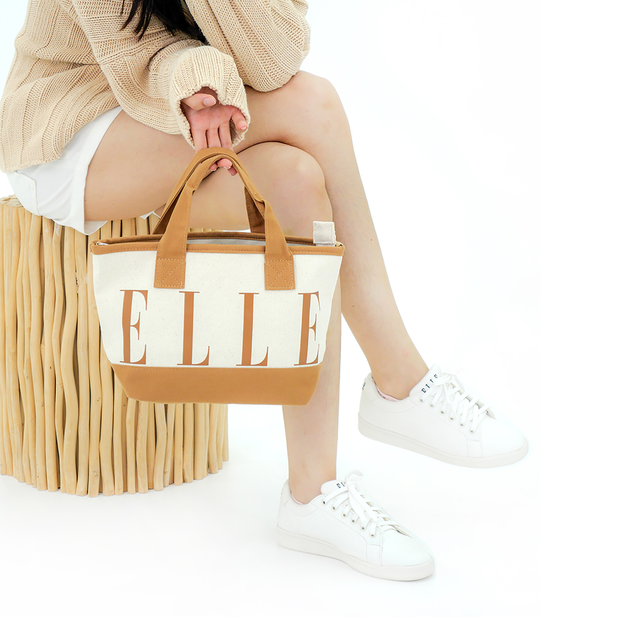 ELLE TOTE BAG LOVE COLOR Canvas Available In 4 Colors Ewg Model001824 ...