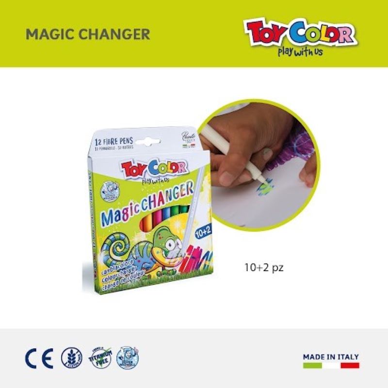 TOYCOLOR Color Changing MAGIC Pen/MAGIC CHANGER Set 10+2 Handle ...