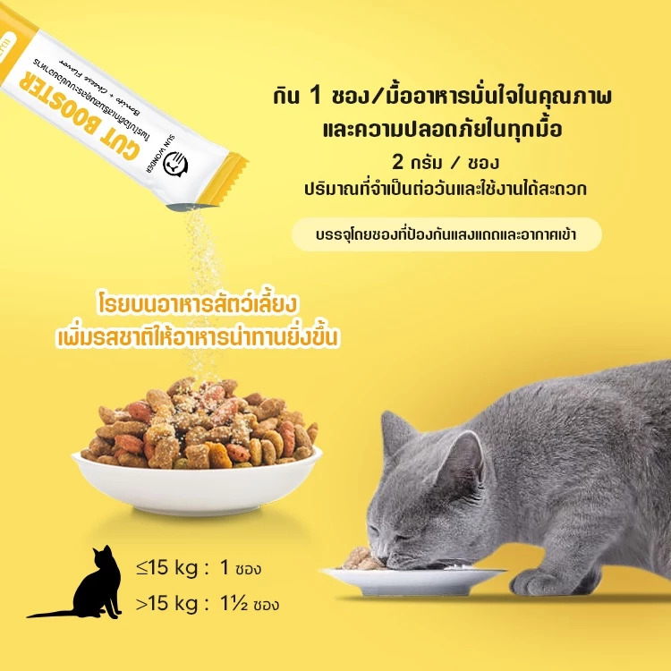 [12 Sachets] SUN WONDER GUT BOOSTER for Cats-Dietary Supplement Powder ...