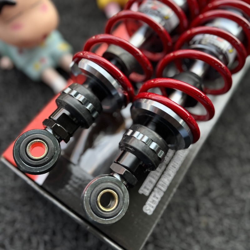 Rear Shock Absorber Chobi Spring Red Glass/Black Wave All Models-Dream ...