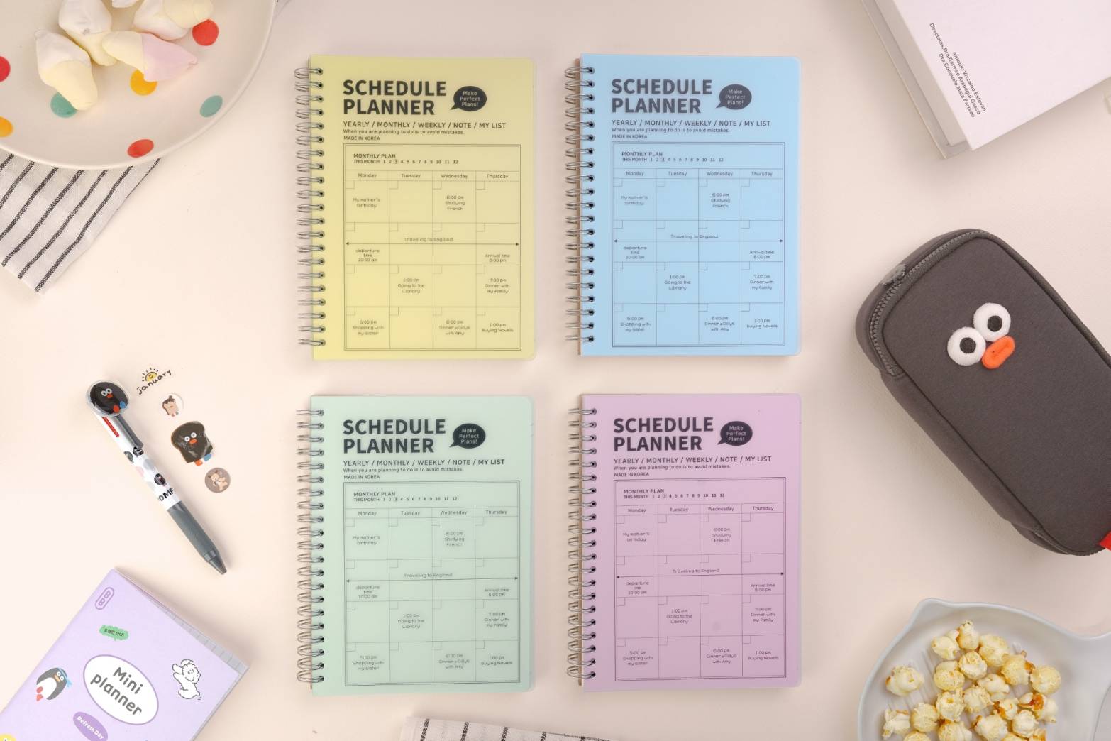 Ropamoda Schedule Planner Korean Notebook (37823) | Shopee Philippines