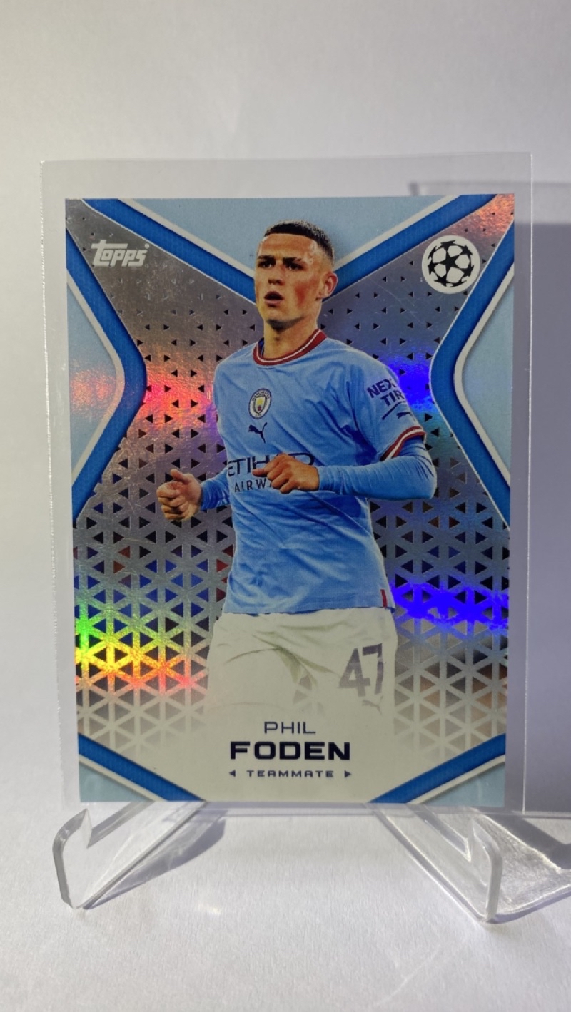 Phil Foden MANCHESTER CITY PLAYMAKER TOPPS 2022 Soccer Player Cards ...