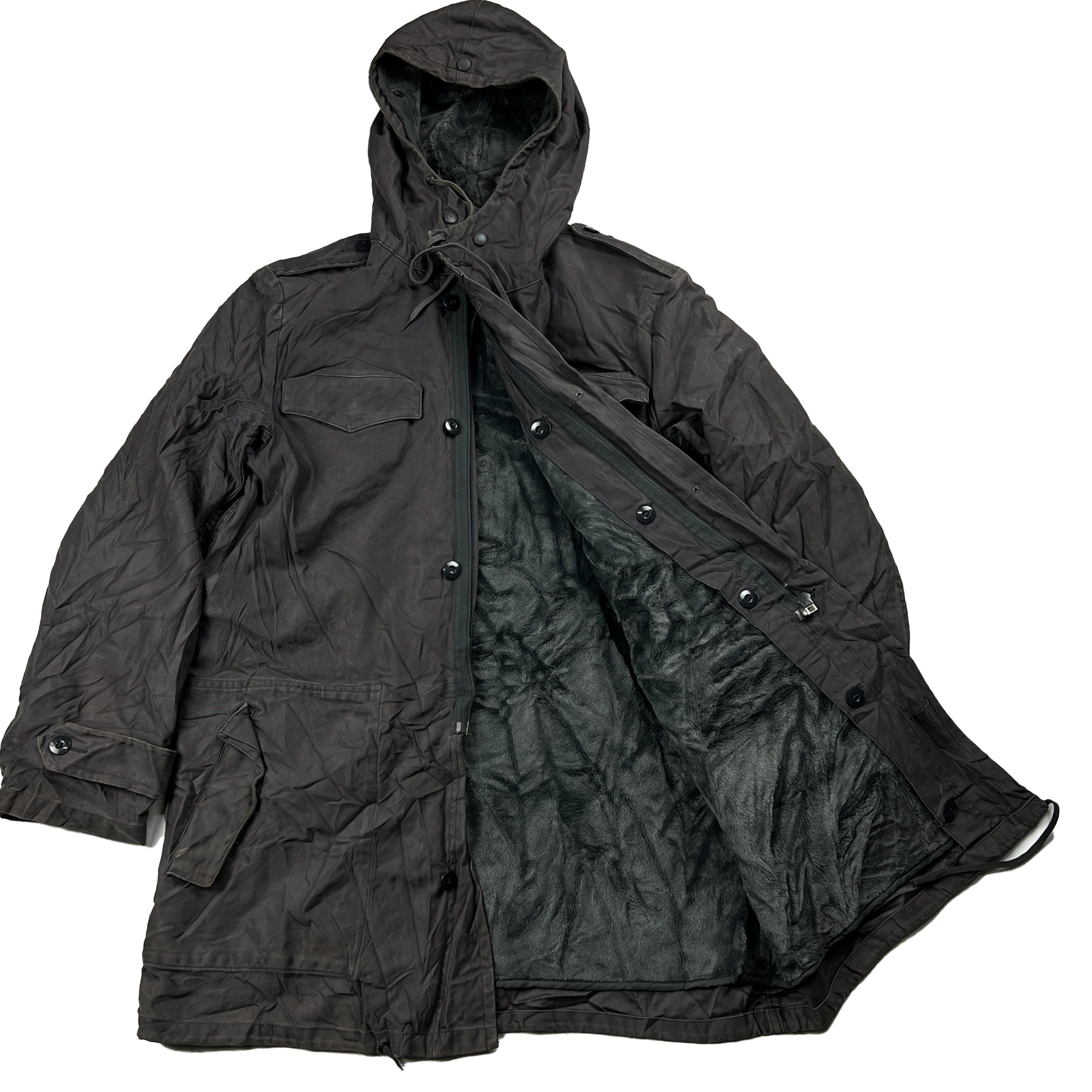 Hiking Jacket German Parka Army Surplus Military Vintage Lined Coat ...