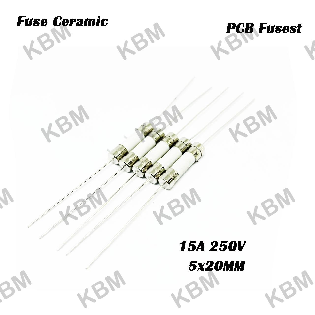 Fuse Ceramic PCB Fuses Mouse Tail 1A 2A 5A 6.3A 8A 10A 12A 15A 25A 30A ...