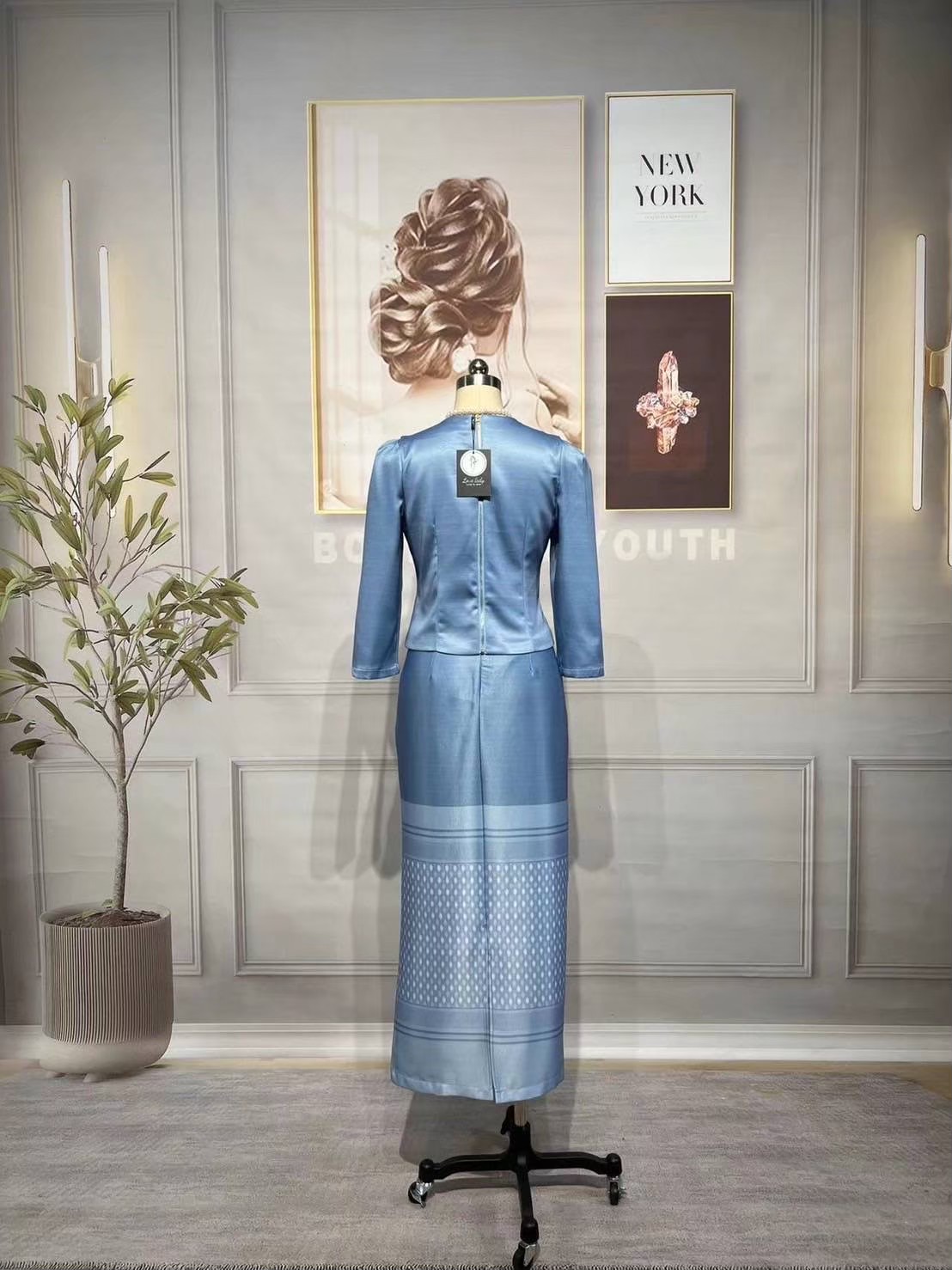 CLT Thai Traditional Dress 2-Piece Fabric Set Chitralada Shape ...