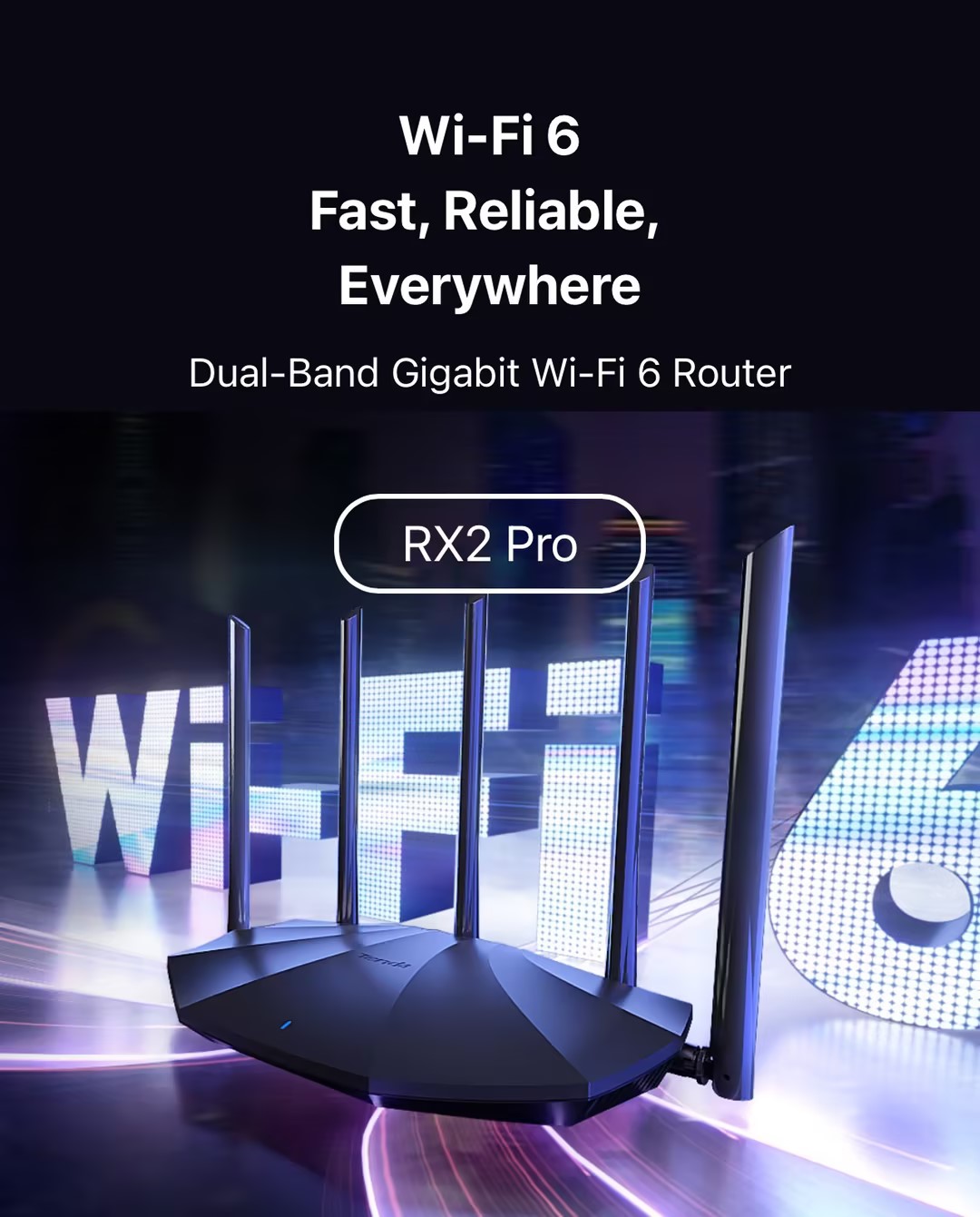 Tenda TX2 Pro WiFi Router Standard WiFi 6 AX1500Mbps supports EasyMesh ...