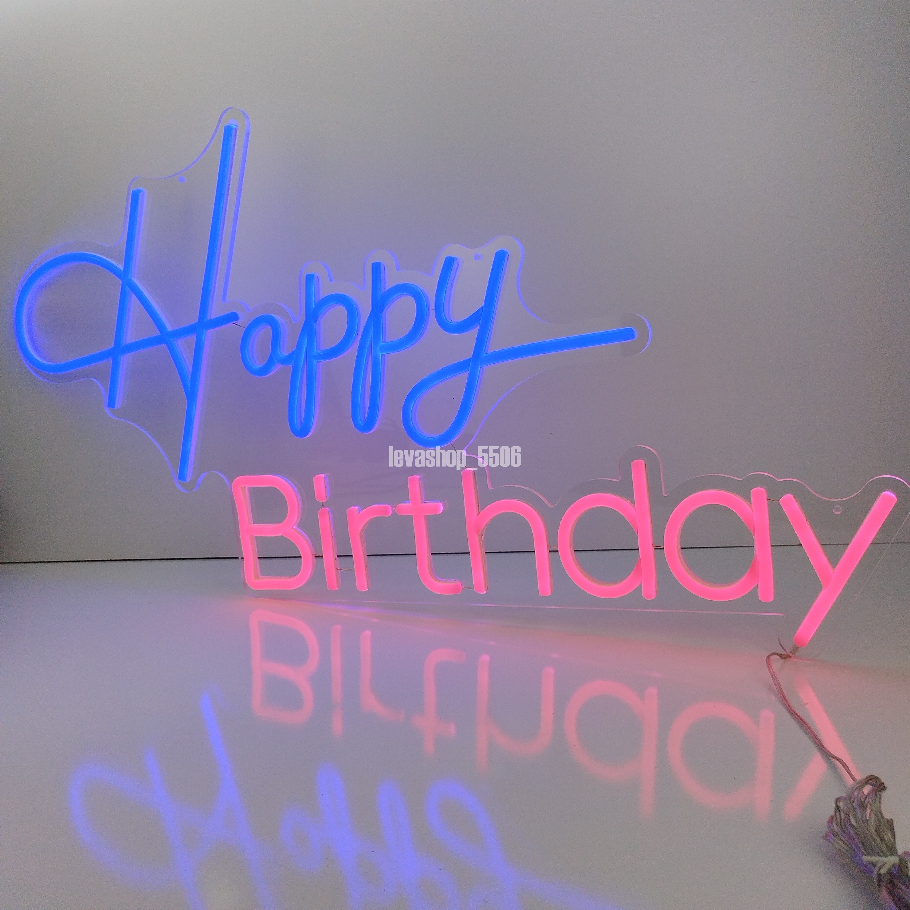 Neon Sign Happy Birthady Light Acrylic Shop Decoration The Color Is ...
