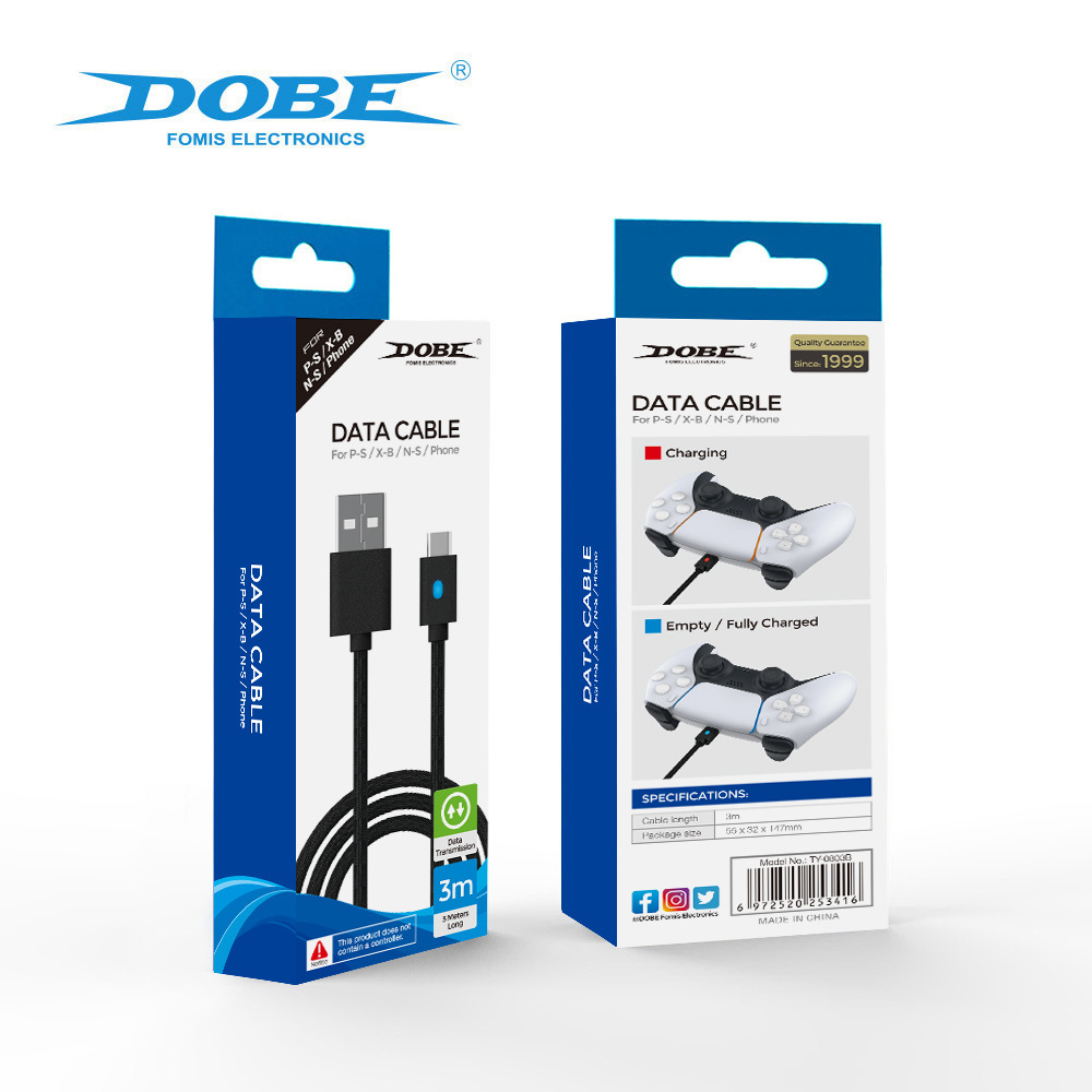DOBE Type-c Cable Data 3M for PS5 XboxSeries(Length 3 Meters) | Shopee ...