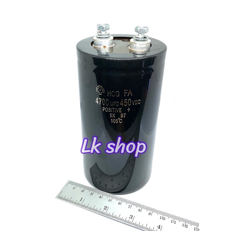Nut Head Capacitor 2200uf 450VDC Width 75CM Height 140CM 105 Degrees C ...