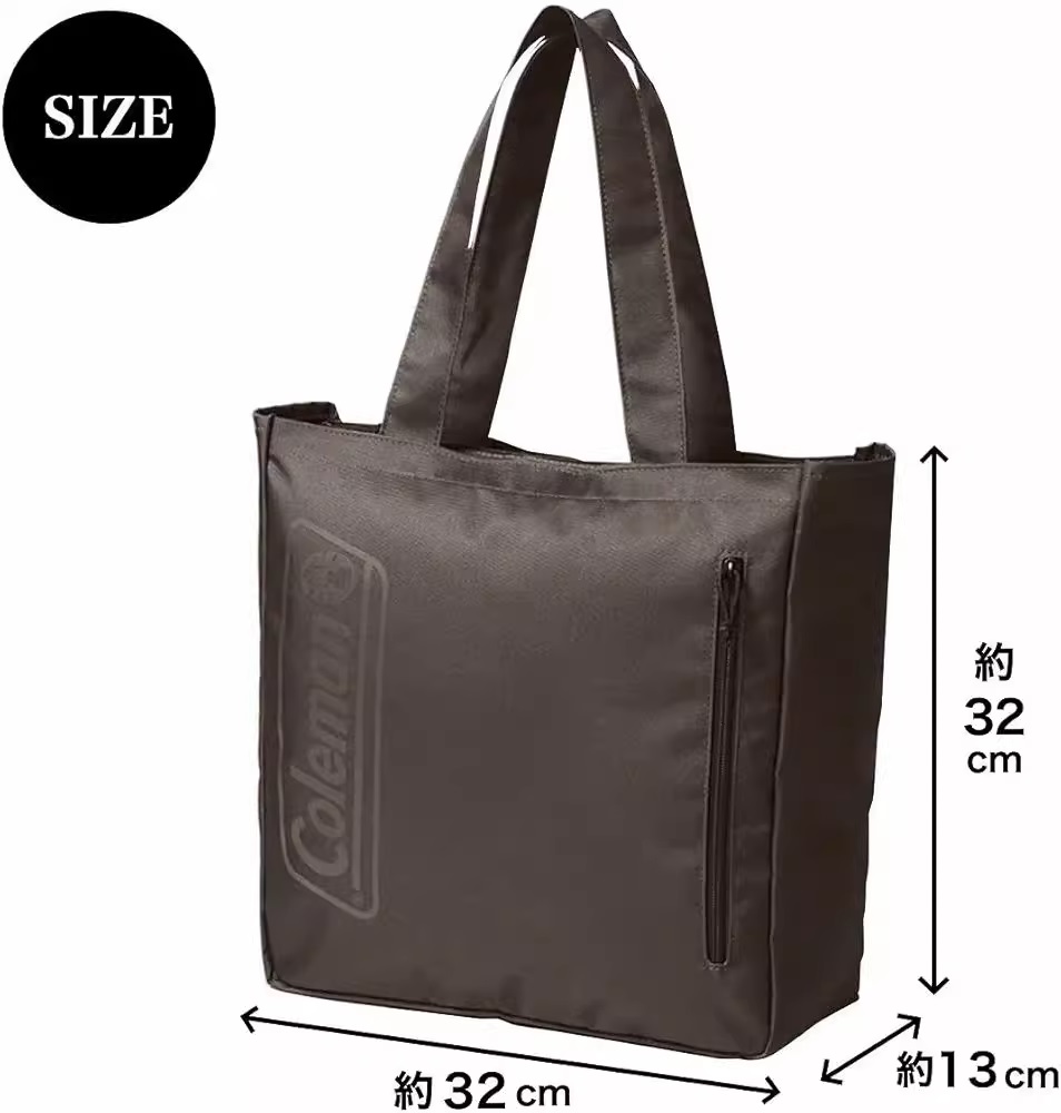 Coleman x MONOMAX Tote Bag Zipper Premium Product Of Magazine Dark Gray ...