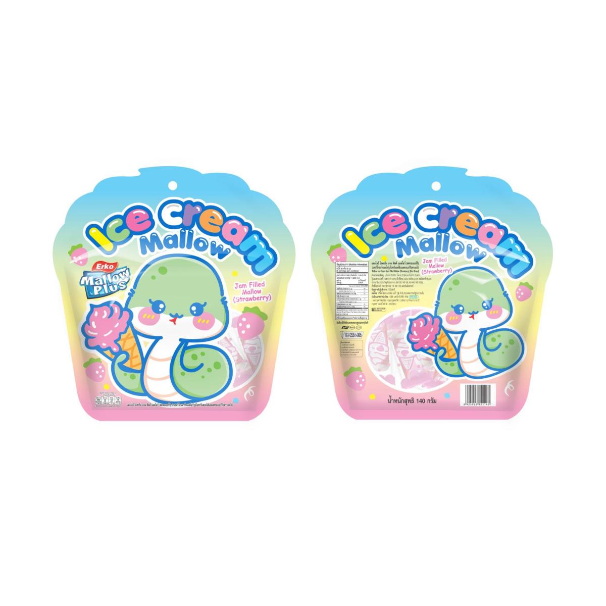 Erco Mallow Ice Cream Jam Field (Straberry) 140g | Shopee Philippines