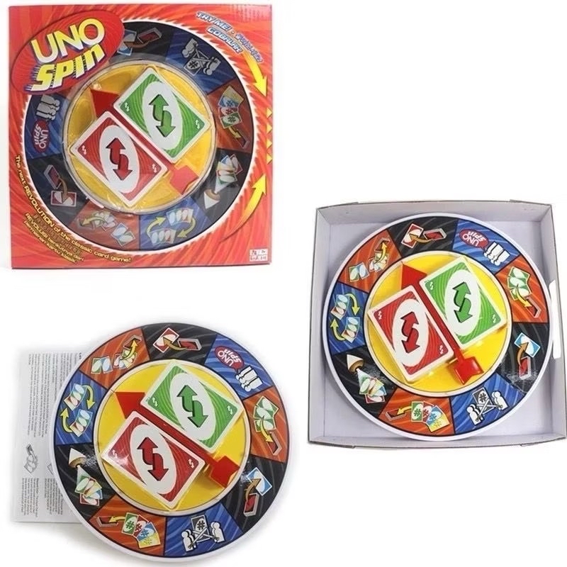 Uno spin card game With Wheels To Rotate | Shopee Philippines
