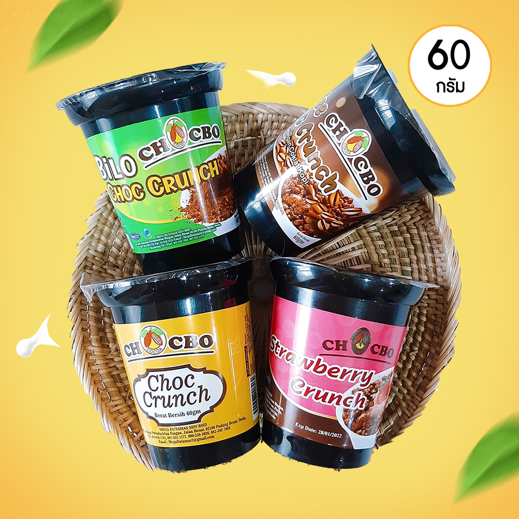 CHOCBO CHOC CRUNCH Mini Cocoa Size 60 G. Great Value!! For Portable ...