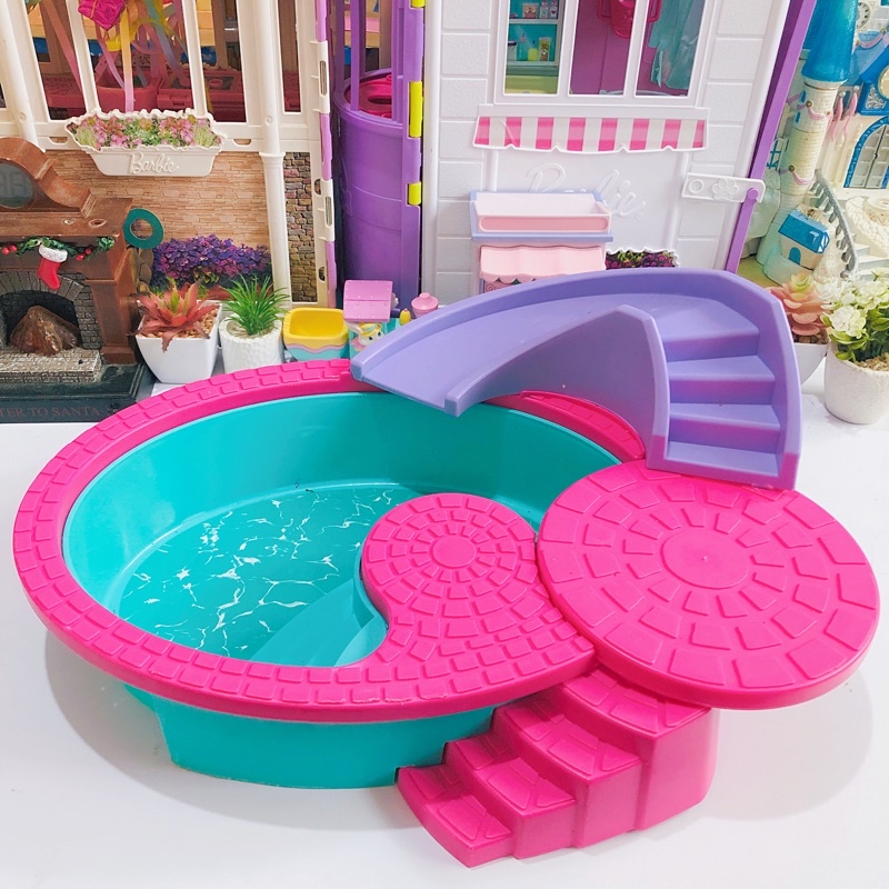 Barbie Big Swimming Pool Lika Can Play With Slide New Condition ...