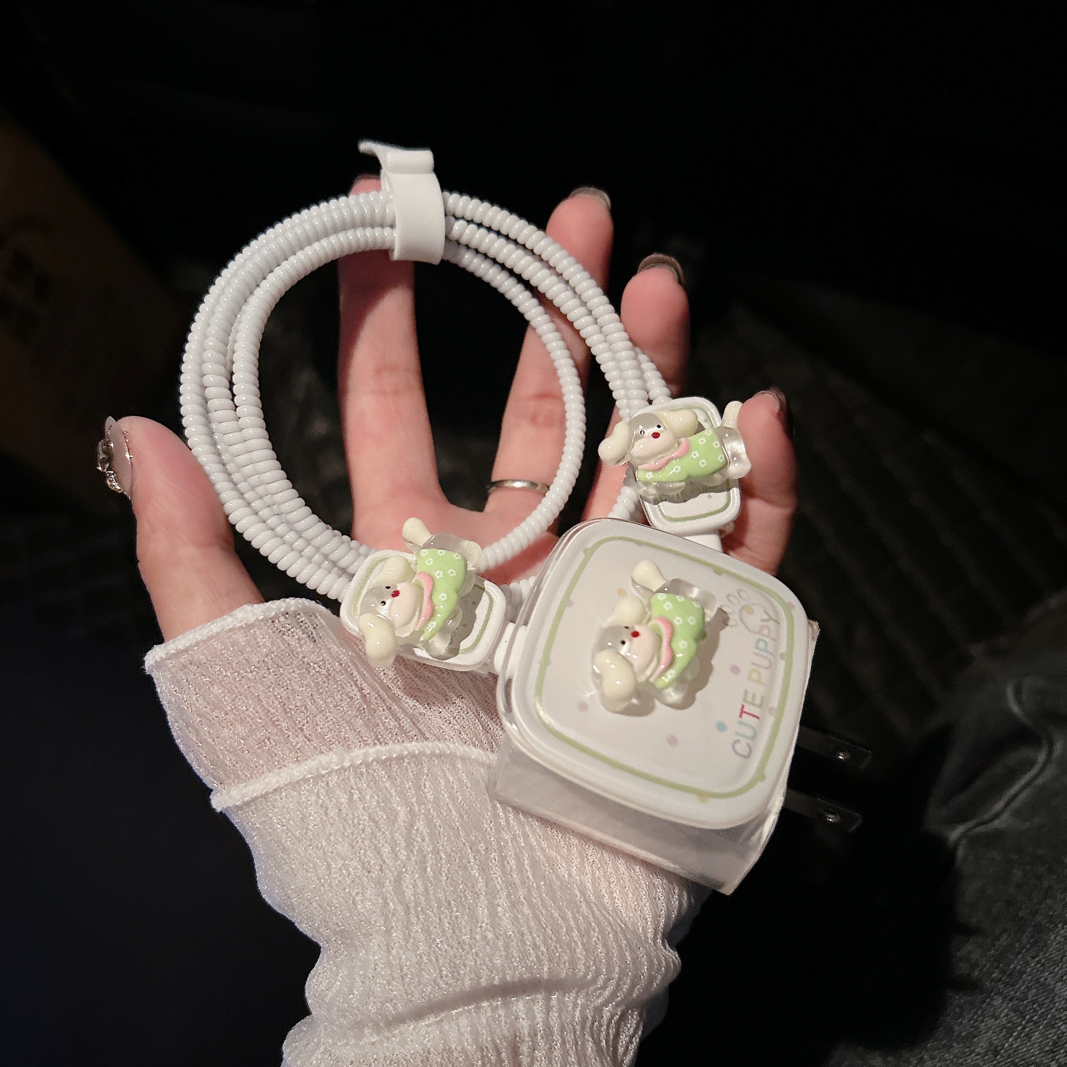 20W Green Dog ️Cartoon Charging Cable Set Charger Case 18W 35W 20watt ...