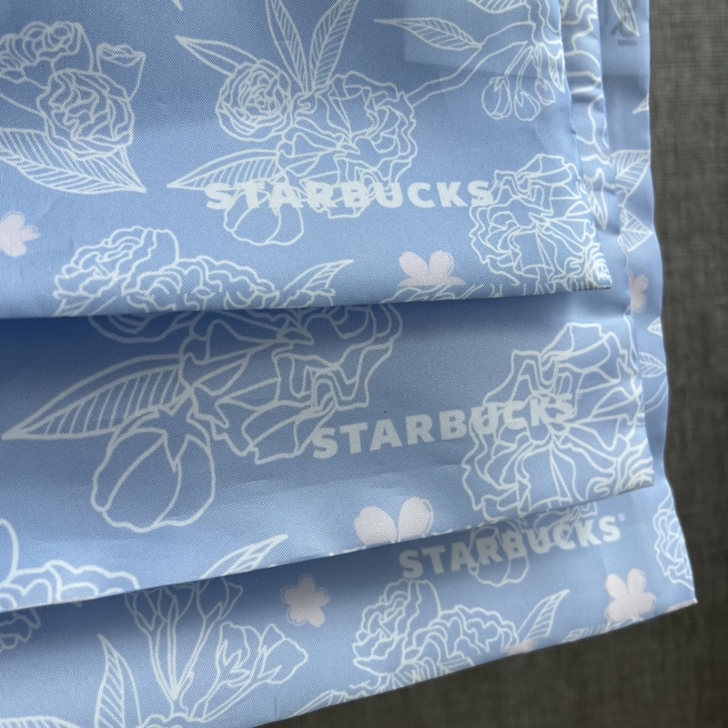 STARBUCKS BLUE LOQI CHERRY BLOSSOM ZIP POCKET SET Cloth Bag With Zipper ...