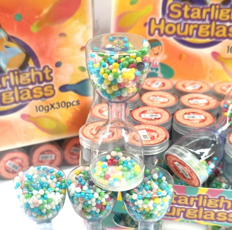 30 Pieces Of Candy Hourglass Mixed Fruit Flavor Rainbow Can Actually ...