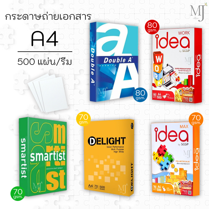 A4 Paper Double A Photocopy idea Work Max Delight Smartist | Thickness ...