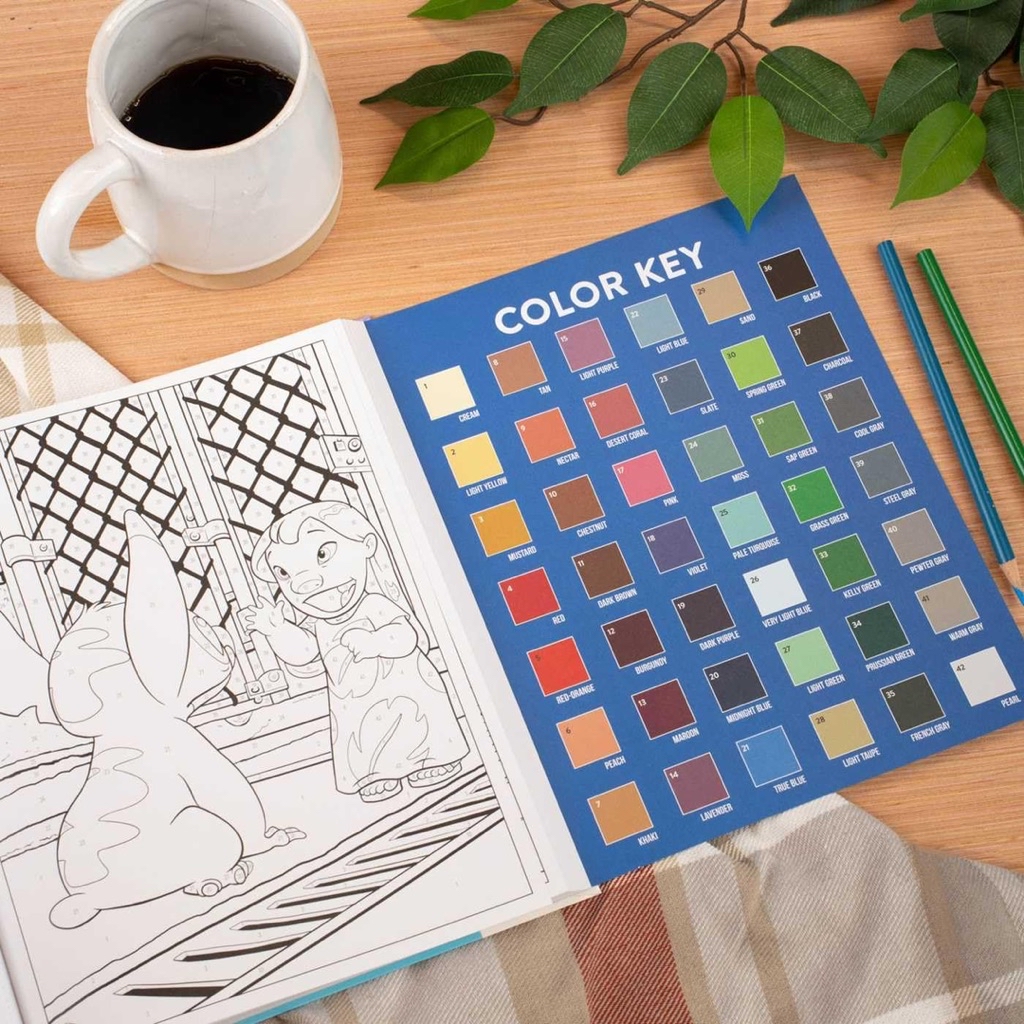 Disney Stitch Color-By-Number Paint More Than 90 Favorite Characters ...