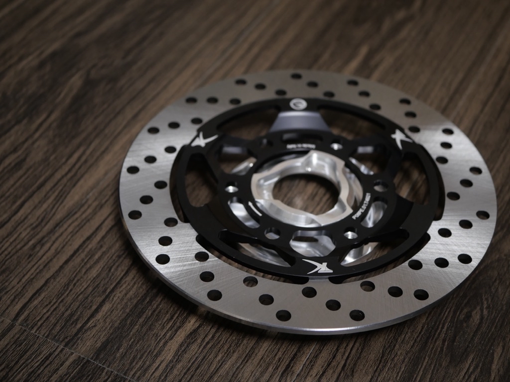 Brake Disc TK 200 Mm Black Box Straight Hole Type + Old Wave 125 Pad ...