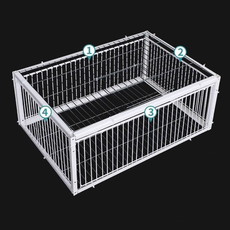 4-Door Pigeon Cage Stainless Steel Swing Door 40x30x26 Cm. For Pigeons ...