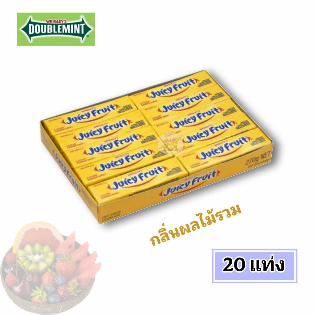 [Pack Of 20 Sticks] DOUBLEMINT Ricky Double Mint Gum Sticks Peppermint ...