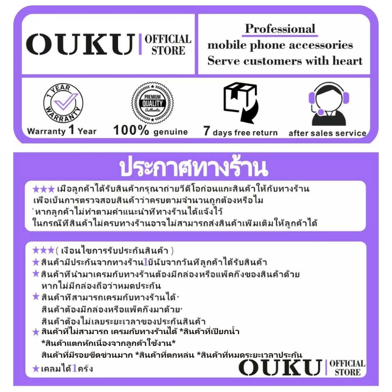 1-Port USB-A OUKU QR9-QC1 Adapter Charger Supports 30W Fast Charging ...