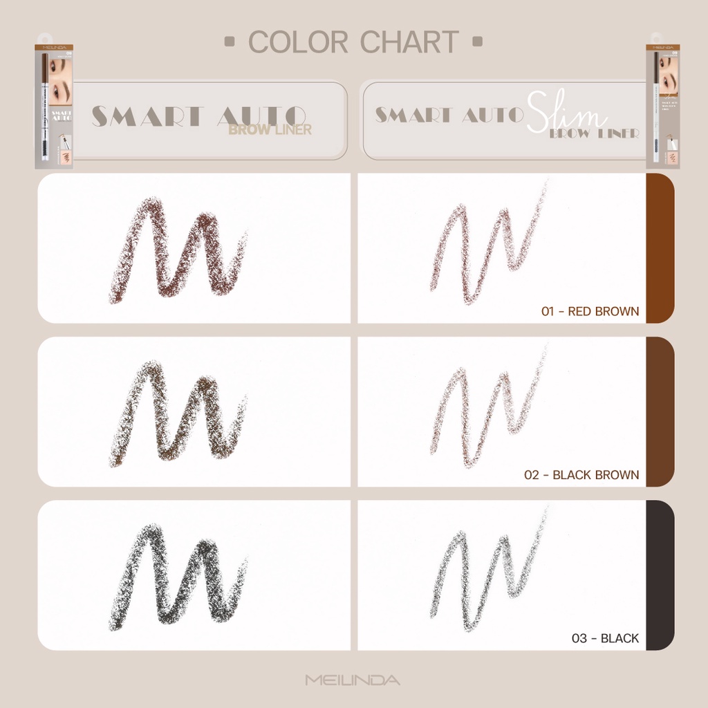 Meilinda Smart Auto Brow Liner Eyebrow Pencil (MD3041) | Shopee Philippines