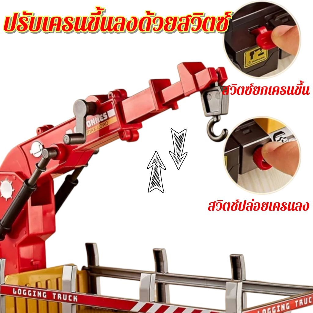 Wooden TRUCK Model Large Alloy Steel Drag Head With Sound And Lights ...