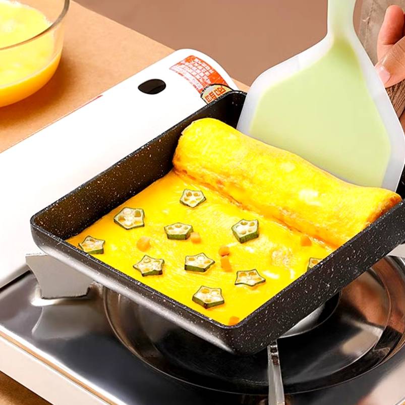 Egg Roll Pan Square Non-stick Coating Plastic Handle (No Silicone ...