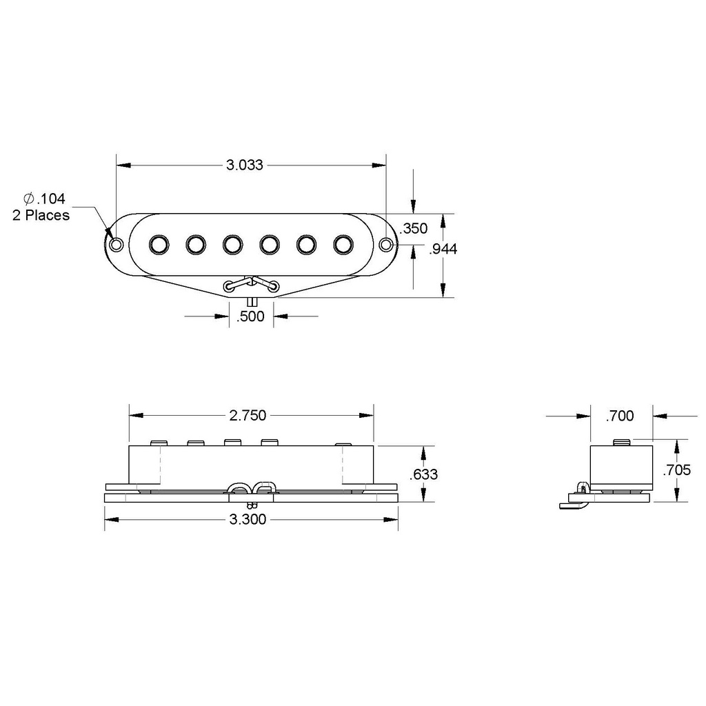 Seymour Duncan YJM Fury Strat Yngwie Malmsteen Signature pickup ...