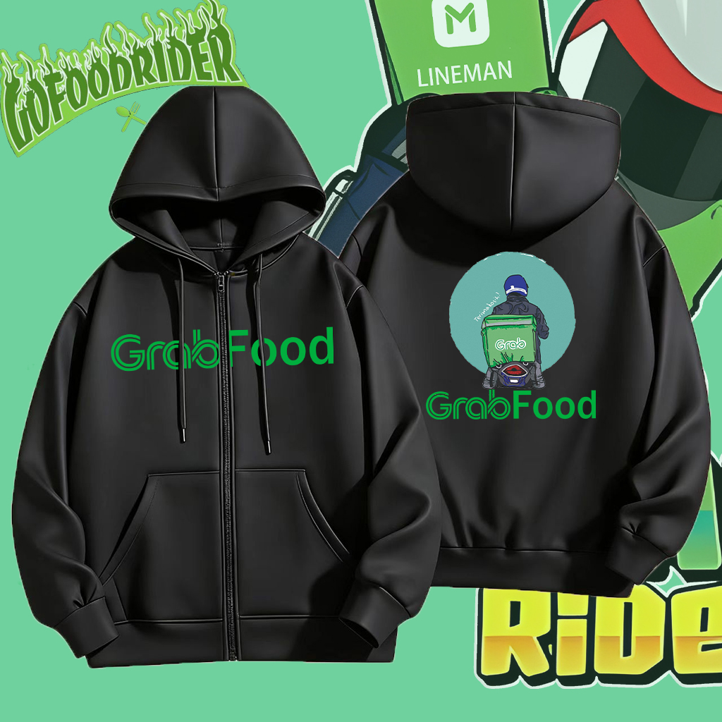 Grab Team Zippered Hoodie |ventilate Zip-Up Sweatshirt | Soft Fabric ...