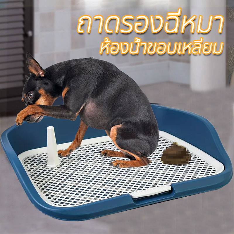 Square Edge Dog Toilet Pee Tray There Is A Removable Pole. Grid Easy To ...