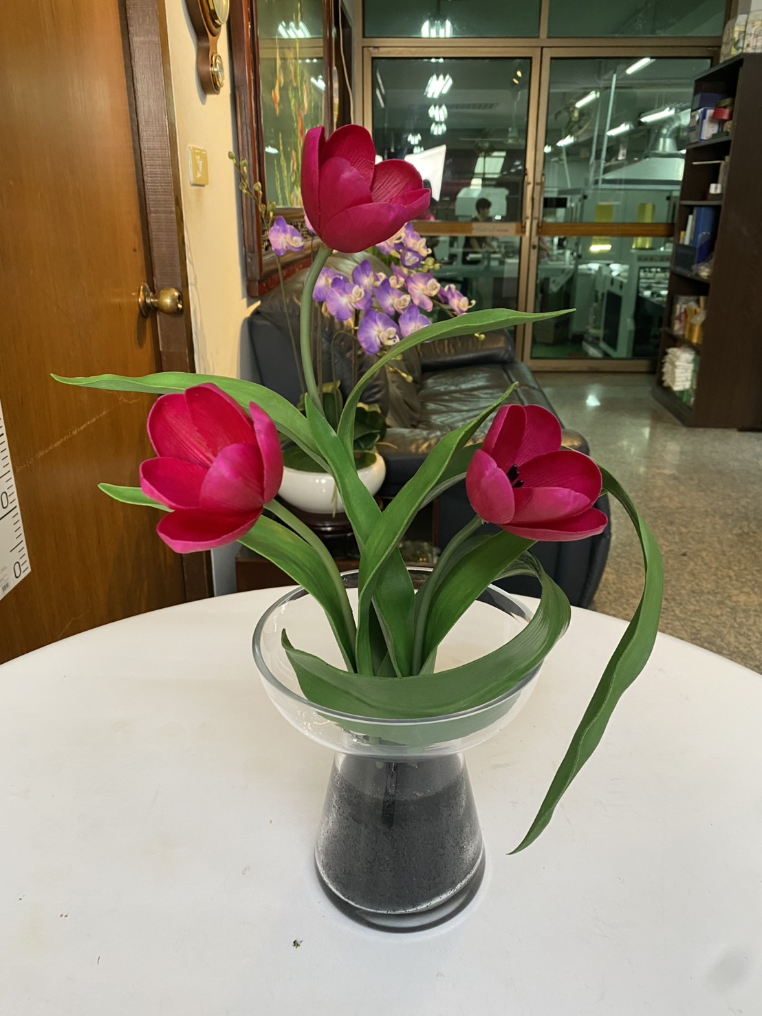 Fake Tulip Vase Japanese Style Flower Arrangement Ikebana flowers ...