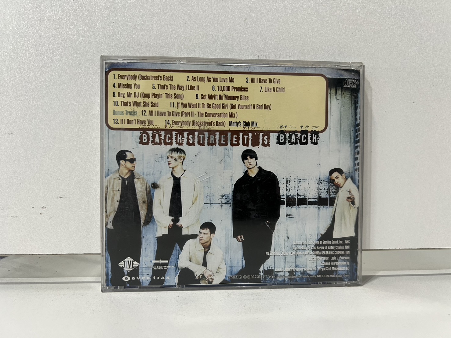 1 CD MUSIC International BACKSTREET BOYS-Backstreet's Back (M6D134 ...