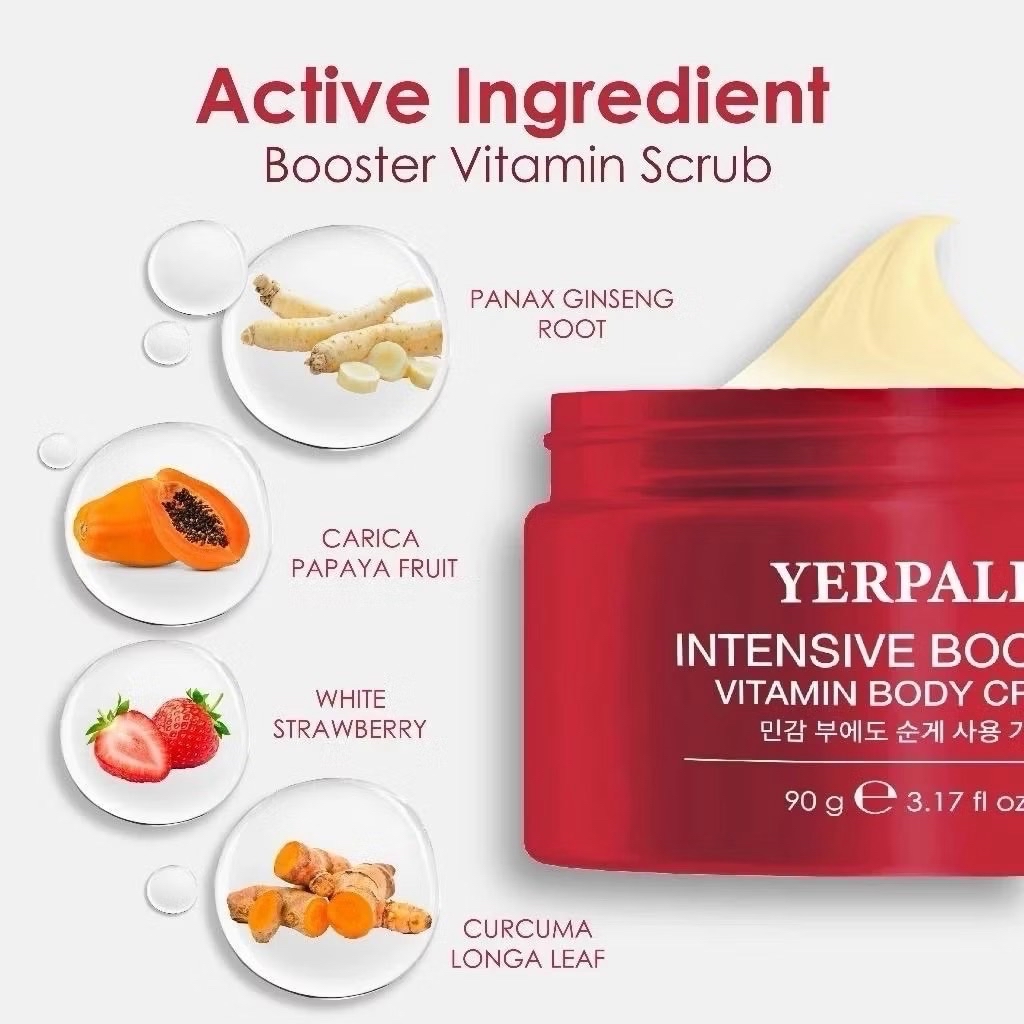 [1 Jar] YERPALL INTENSIVE BOOSTER Vitamin Body Cream Clear Skin Smooth ...