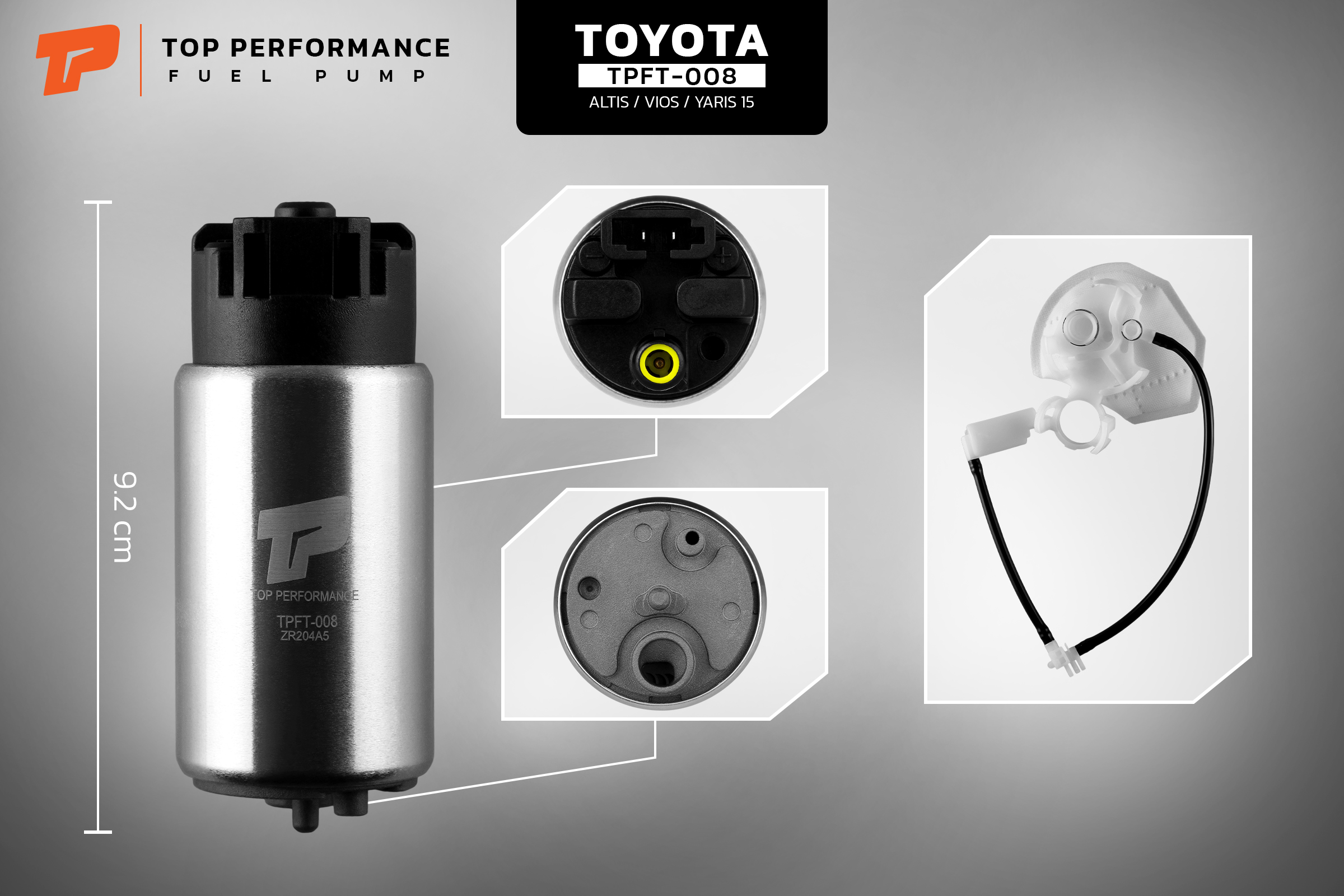 Motor Fuel Pump TOYOTA ALTIS/VIOS/YARIS 2015 Model-TPFT-008-New Japan ...