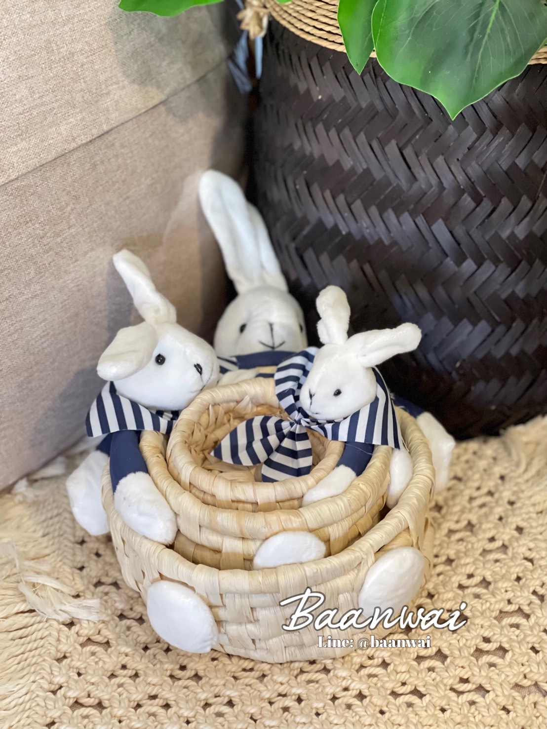 Rabbit Basket (Set Of 3 Sizes) | Shopee Philippines