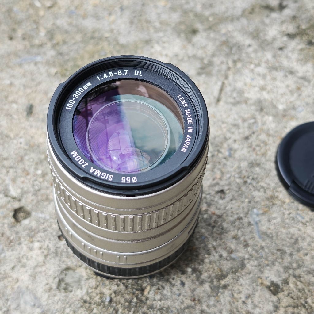 SIGMA zoom 100–300mm F/4.5–6.7 DL Mount Nikon F Tele Excellent Lens ...