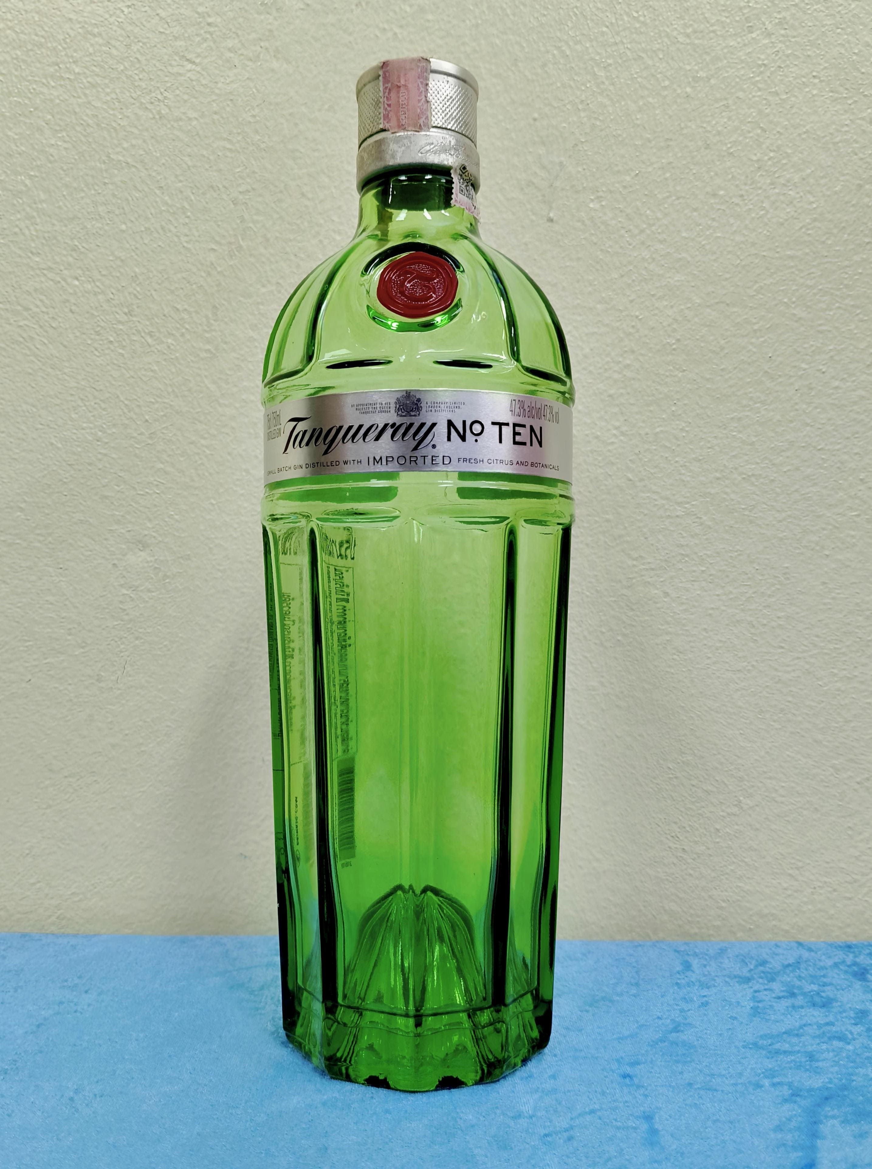 Genuine Empty Bottle Tanqueray No.Ten 750ml Emerald Green Unique And ...