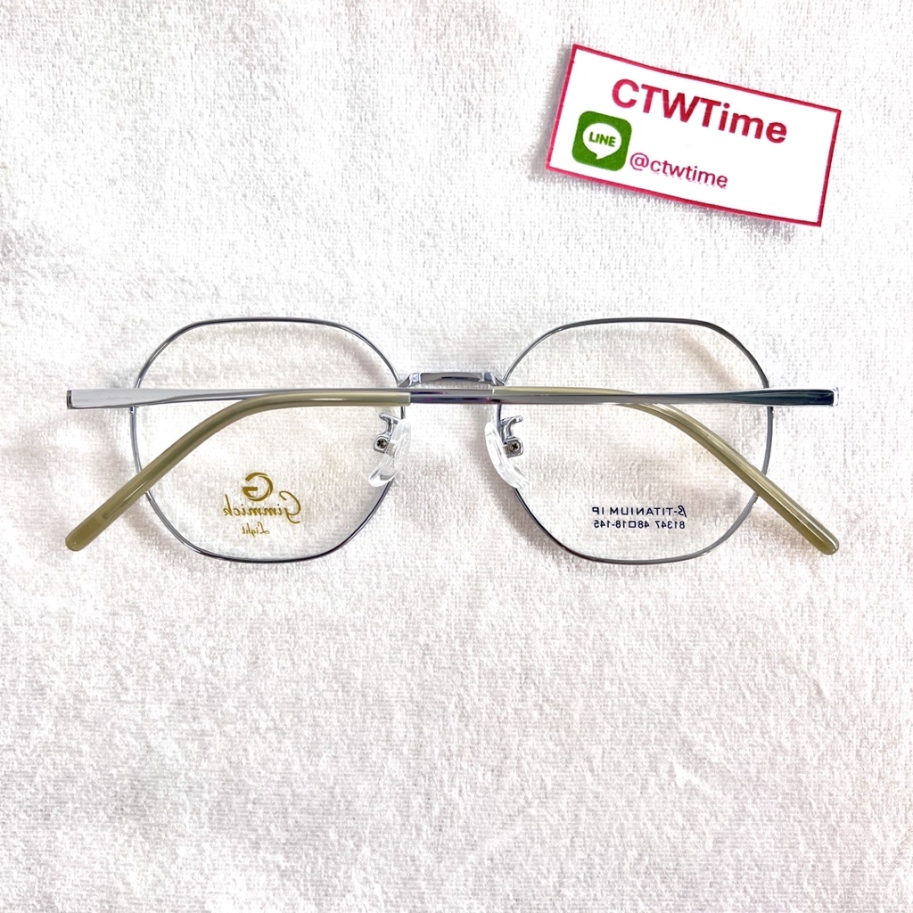 Gimmick Eyeglass Frames Model 81347 C3 Silver [B Titanium IP] Frame ...