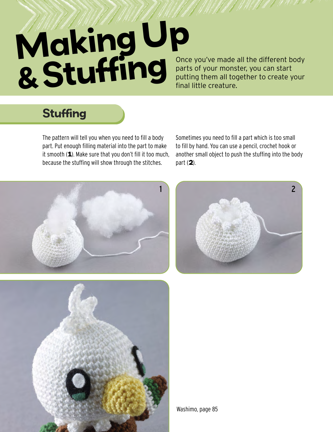English Book Pocket Amigurumi: A Cute Mini Monster Knitting Guide ...