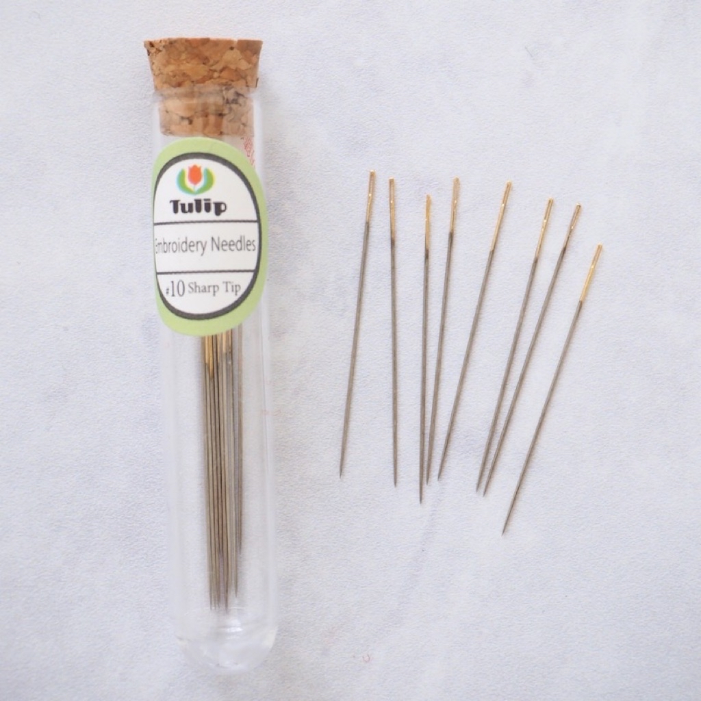 Tulip Embroidery Needles Gold eyes Hiroshima made in japan | Shopee ...