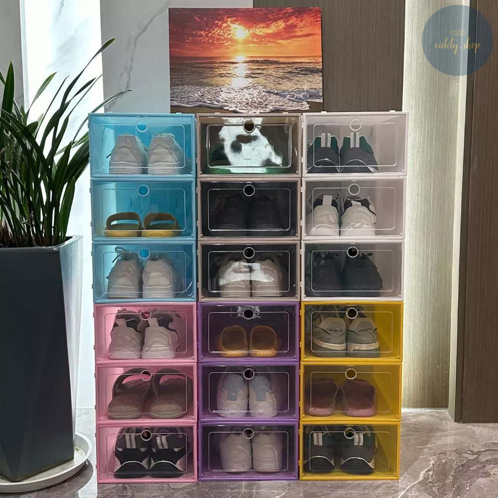 Shoe Box Front Cover-Color Frame Multi-Purpose Storage It Is A Plastic ...