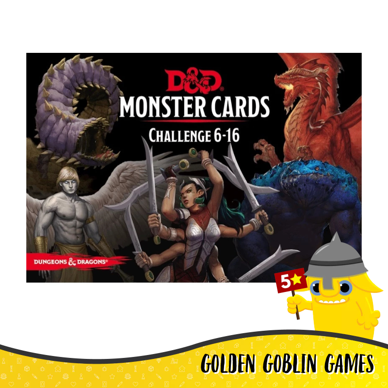 Dungeons & Dragons: Monster Cards: Challenge 6-16 | Shopee Philippines