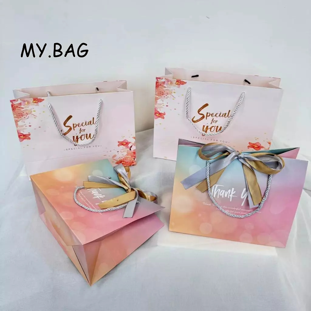 Paper Bag Flower Pattern Cute Gift Souvenir | Shopee Philippines