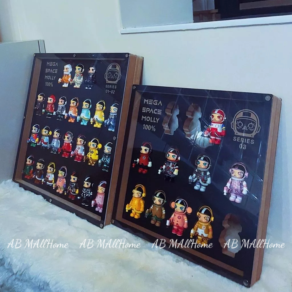 Dust-Proof Display Box Frame Model Shelf POPMART 1 SPACE MOLLY series ...