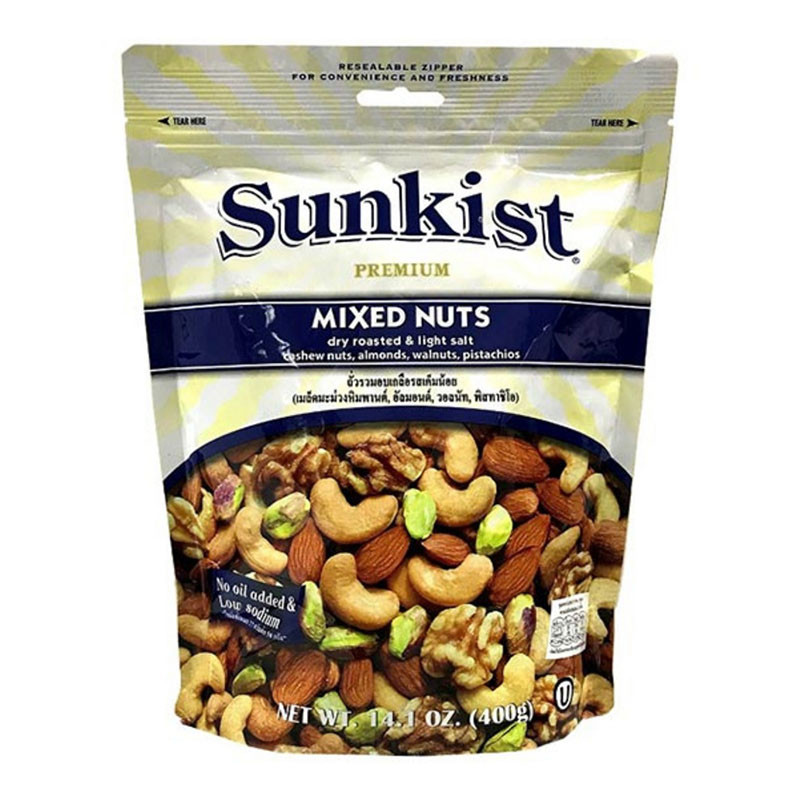 Mixed Nuts Light Salt 400 g (SUNKIST 400 g) | Shopee Philippines