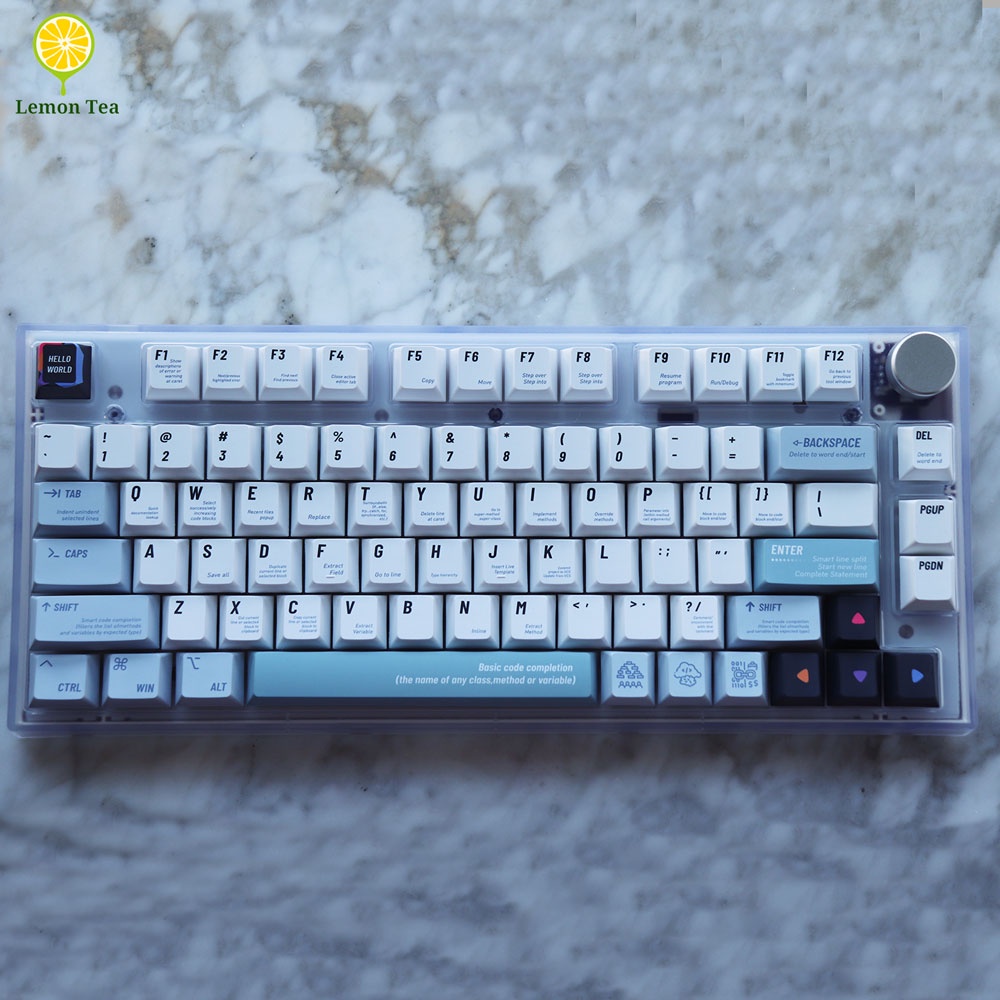 [In stock] HELLO WORLD keycaps Dye-Sublimation cherry profile PBT ...